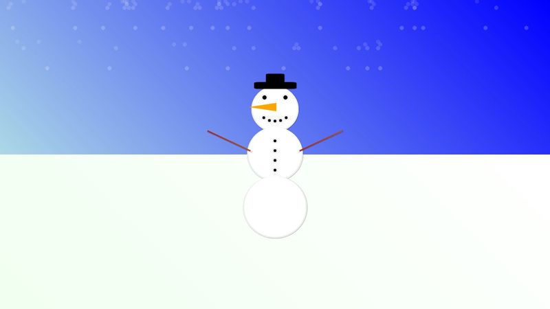 CSS Snowman