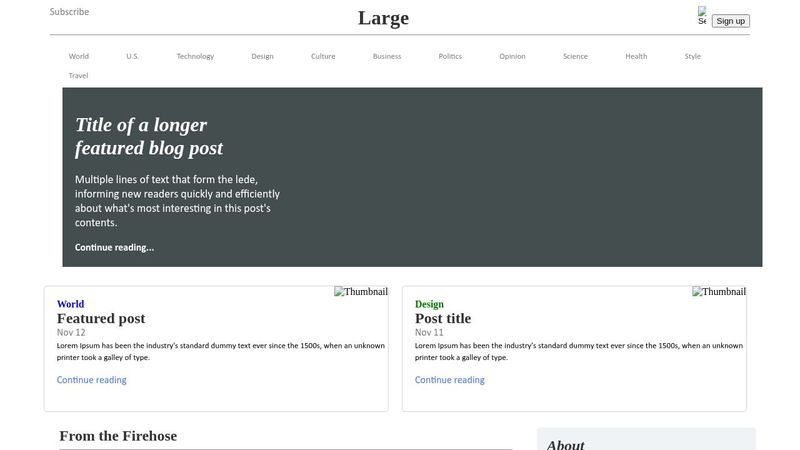 Blog Template
