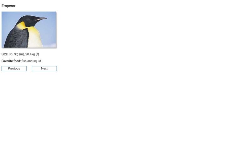 javascript-MVC-EX-Demo of Penguins