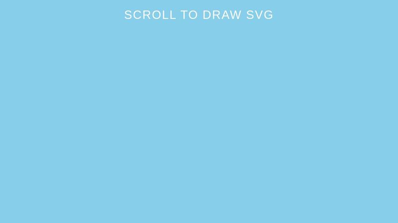 Scroll controlled SVG line animation