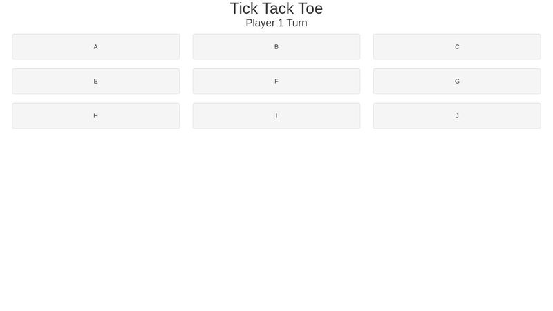 Tick tack toe game