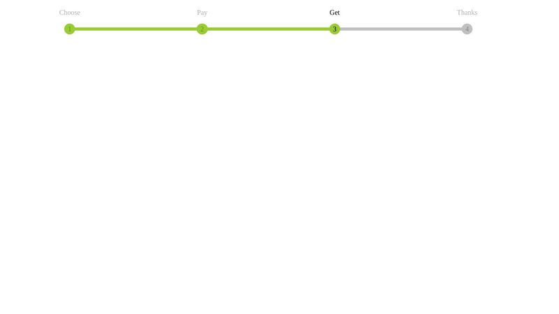 CSS only progress steps
