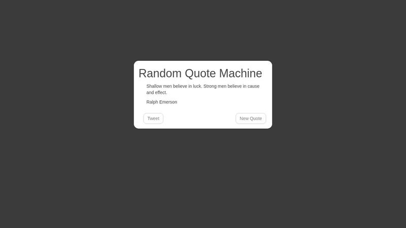 Random Quote Generator API