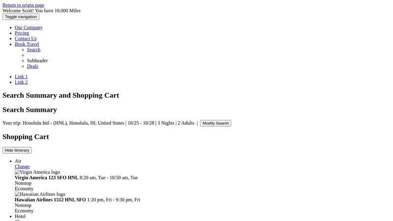Basic page structure