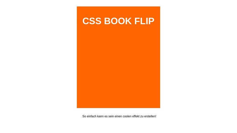 CSS - 3D Book Effect