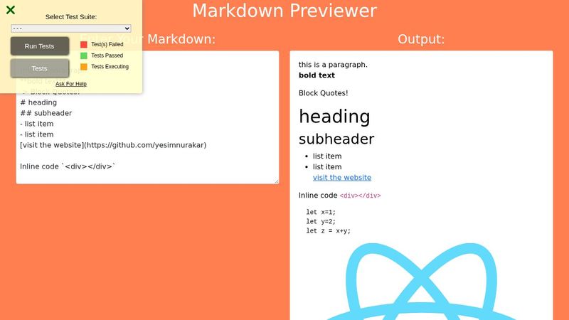 Build a Markdown Previewer