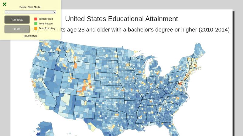 FCC - Data Visualization Projects - Visualize Data with a Choropleth Map