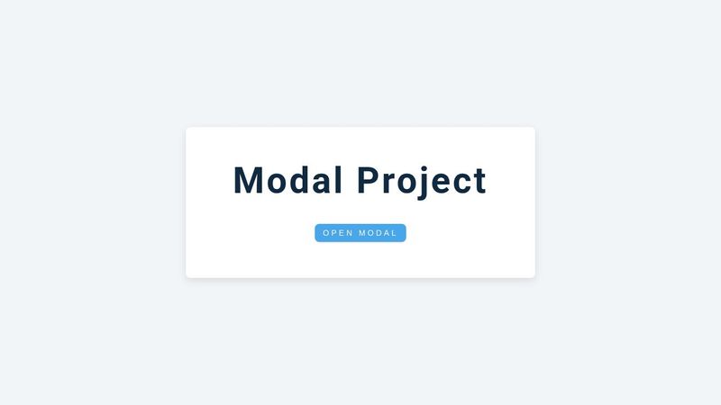 Modal using JS