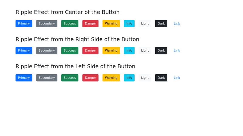 Bootstrap 5 Animated Buttons with Ripple Effect