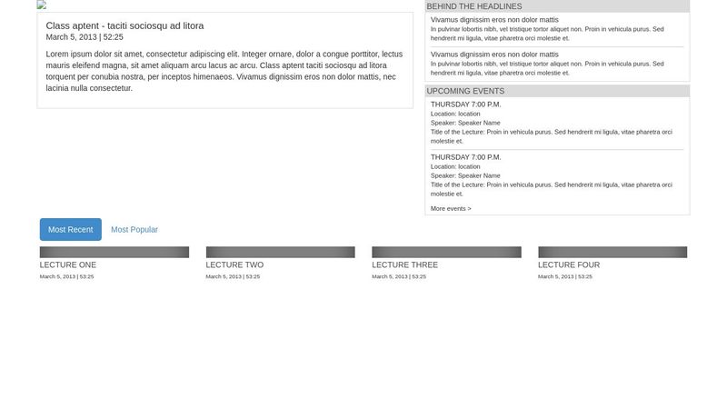 Responsive Homepage Grid (bootstrap)