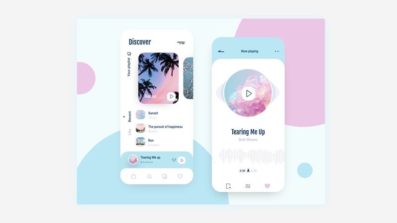 Simple Music App UI Design 🎵 ️