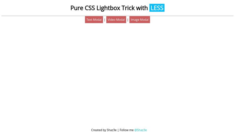 Pure CSS "LIGHTBOX"
