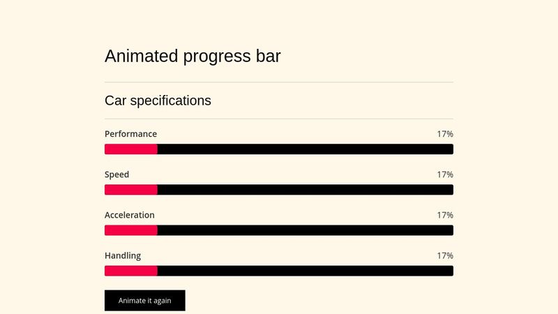 Progress bar animation