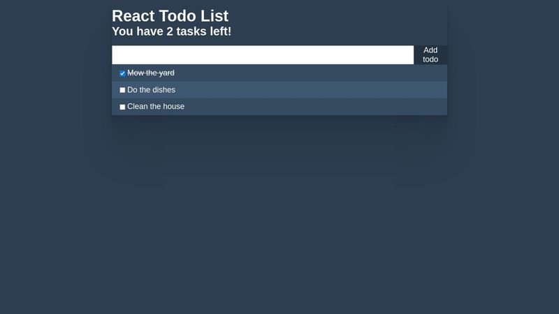 [React] Todo List