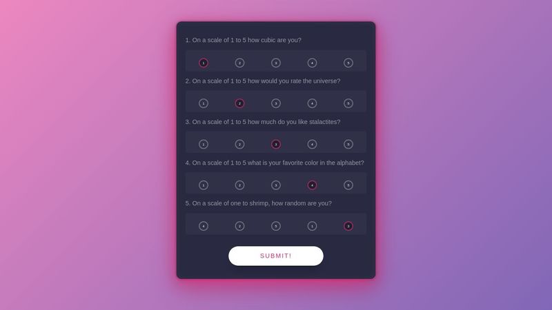 jQuery | Custom Radio Buttons Survey