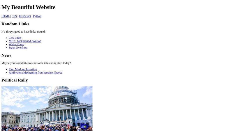 CSS Basics (HTML Review) - Assignment 1 Starter Code