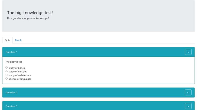 Bootstrap Quiz Part 5