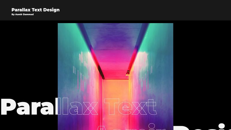 Parallax Text On Scroll Effect