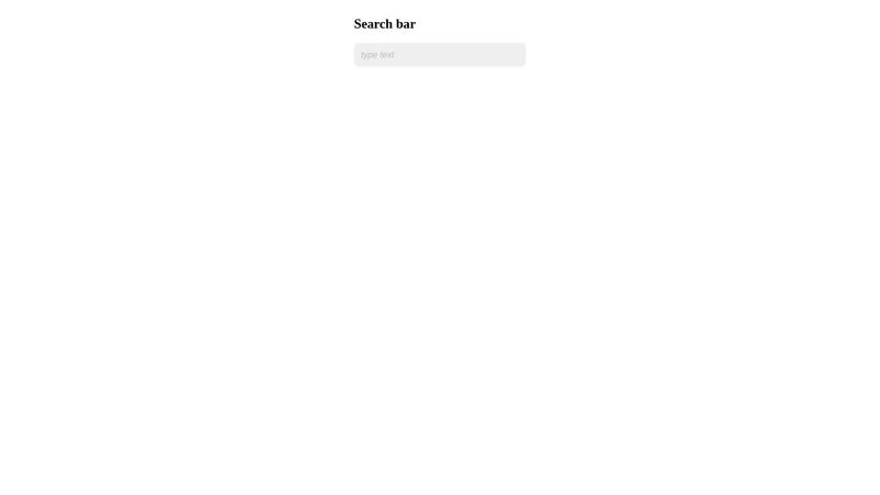 react search bar