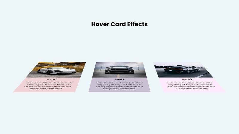 Hover Card Effects | HTML & CSS