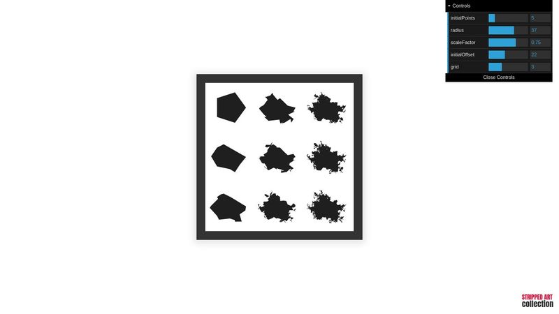 Evolution of polygon w/ pure javascript & canvas