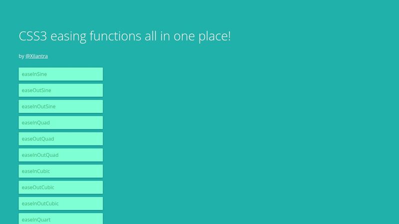 CSS3 easing functions all in one place!