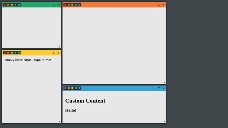 Codepen Modular Content Windows 6929
