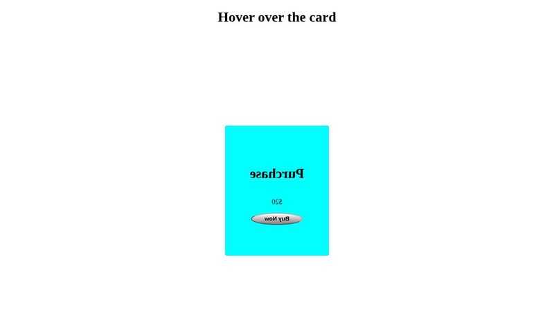 Pure CSS Flip Card