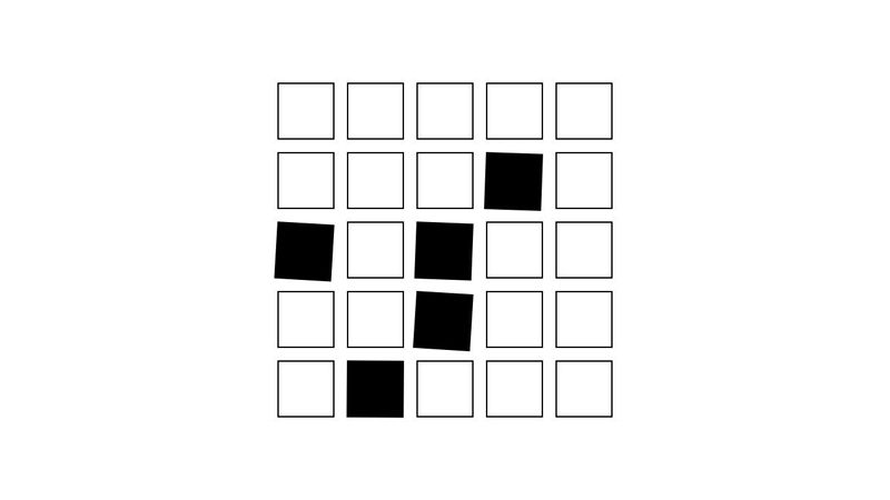 Creative Coding - Grid example - Break the pattern randomly
