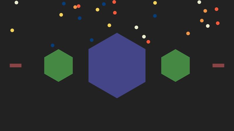 Matter JS - Falling Bouncy Particles Playground