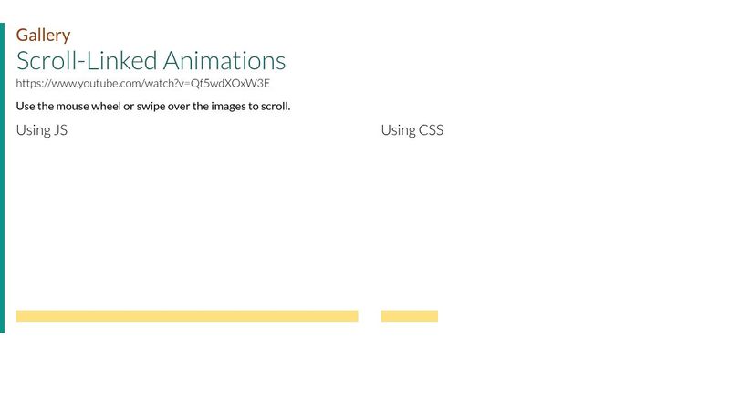 Scroll-Linked Animations (sandbox - gallery)