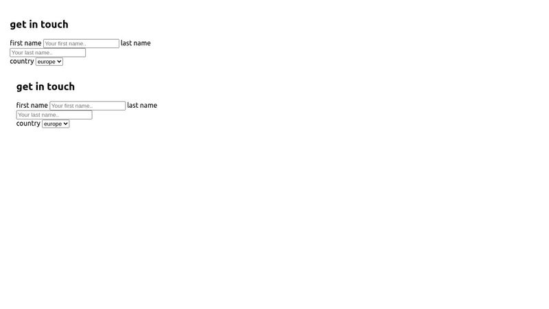 Fix the Broken Code -Contact Form Project One