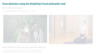 MediaPipe Pose Landmarker Task for web