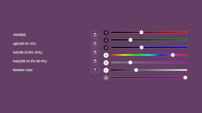 [ JS_Tools ] - Color Picker