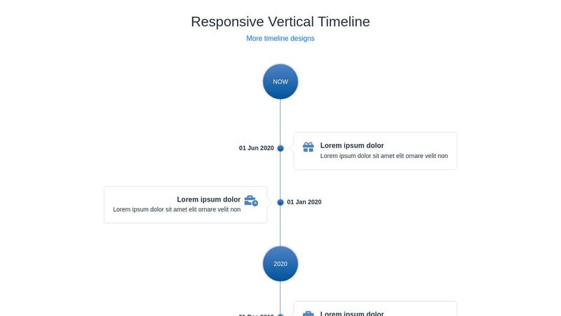 Responsive Vertical Timeline