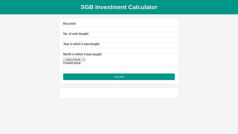 SGB profit calculator