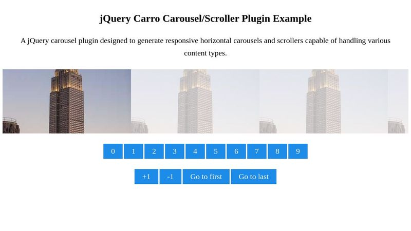 Responsive Carousel Scroller