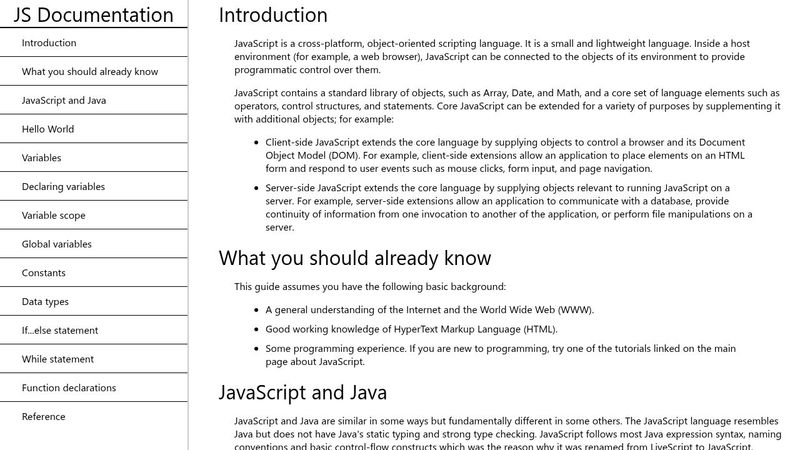 JS Documentation