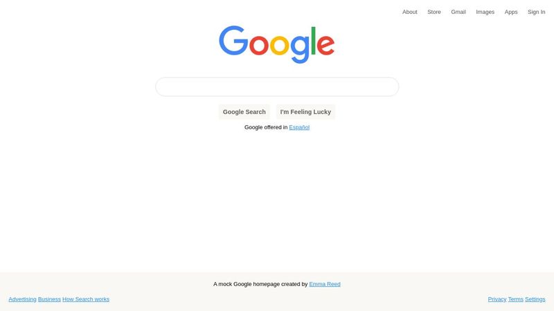 Fake Google Search