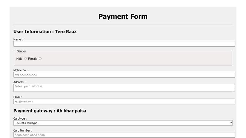 Basic Payment Gateway