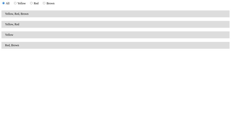 Pure Javascript Filtering