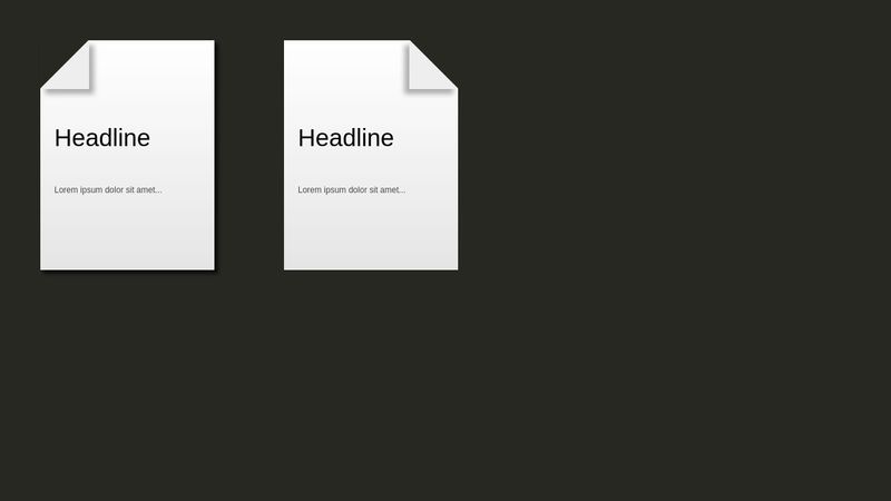 Folded Corner Effect Css3
