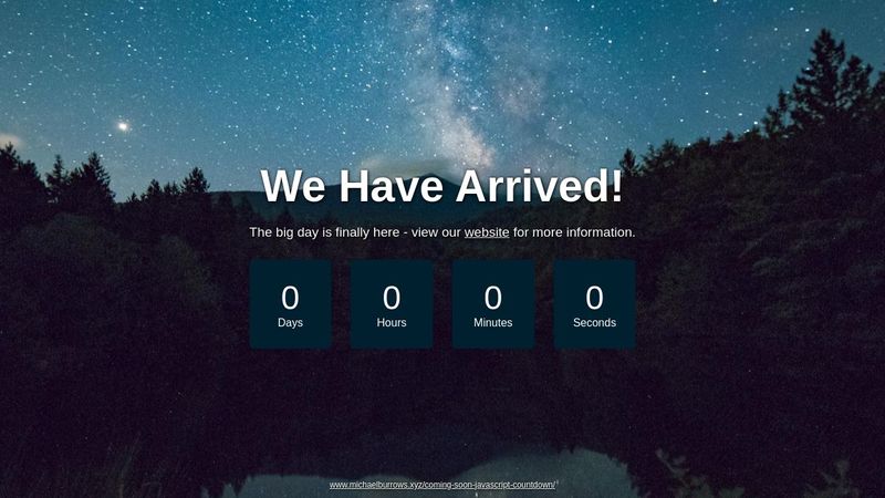 JavaScript countdown timer