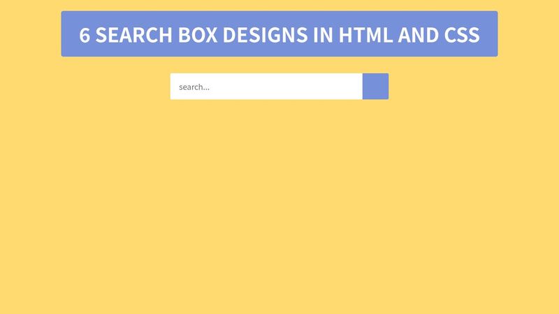 Search box designs