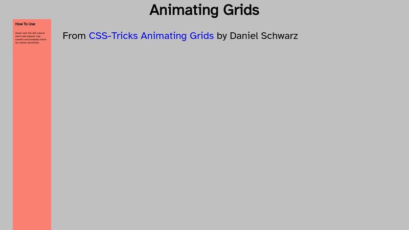 Animating Grids