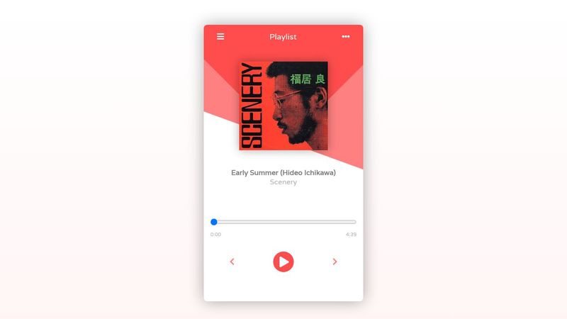 Music Player CSS card