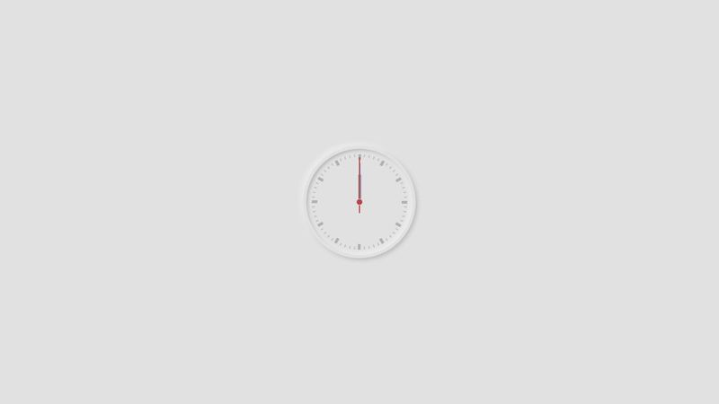Analog Clock (Neumorphism)