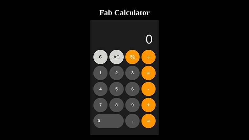 Vanilla JS Calculator