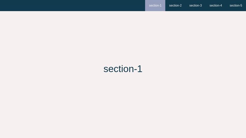 Active menu item highlight