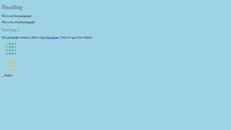 HTML Basics Exercise #2